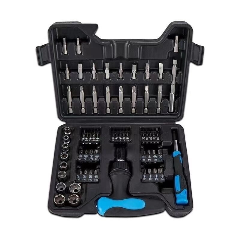 63Pcs Ratchet Screwdriver Set Precision Sleeve Torx Hex Screw Driver ...