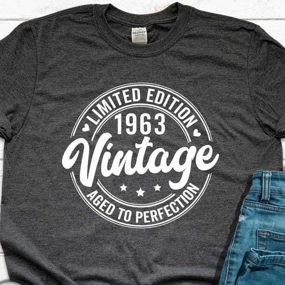 63St Birthday Shirt, Vintage 1963 Shirt, 61St Birthday Gift For Women ...