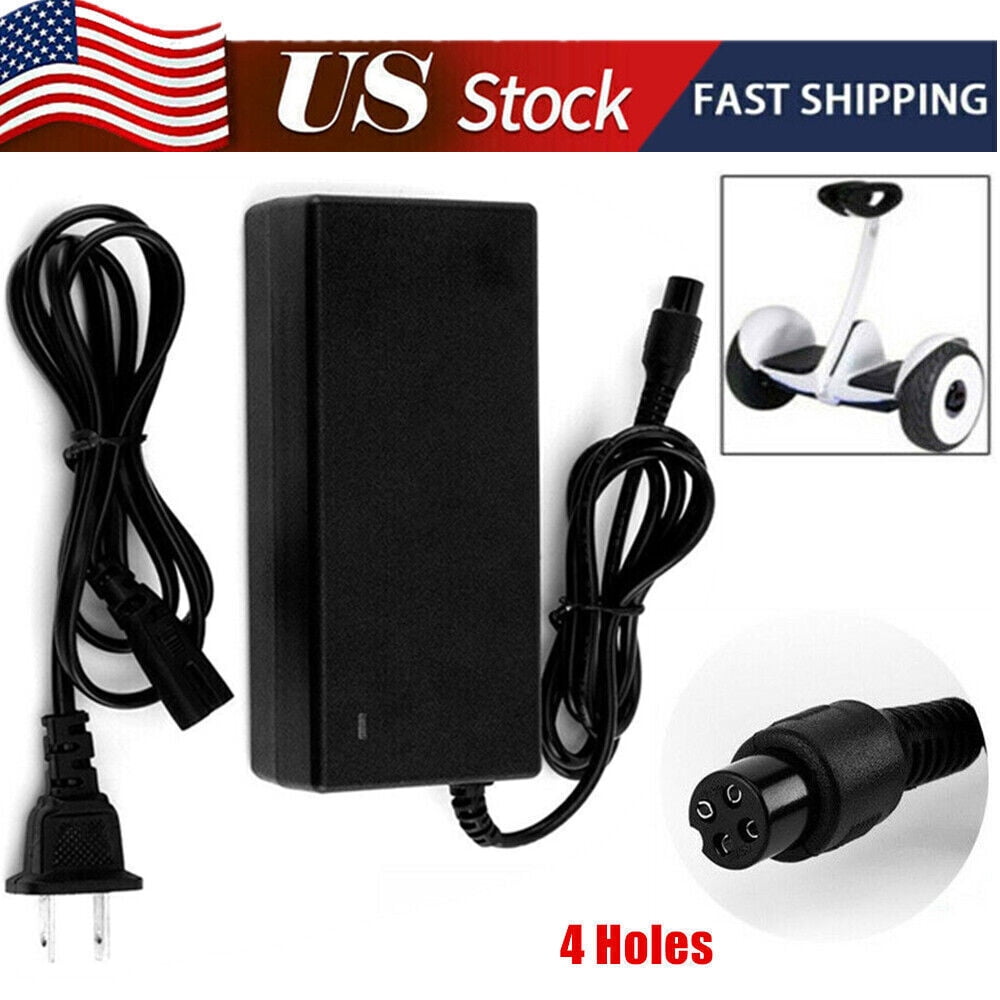 63V 2A Battery Charger, Lithium Power Adapter PowerFast 4-Prong Inline ...