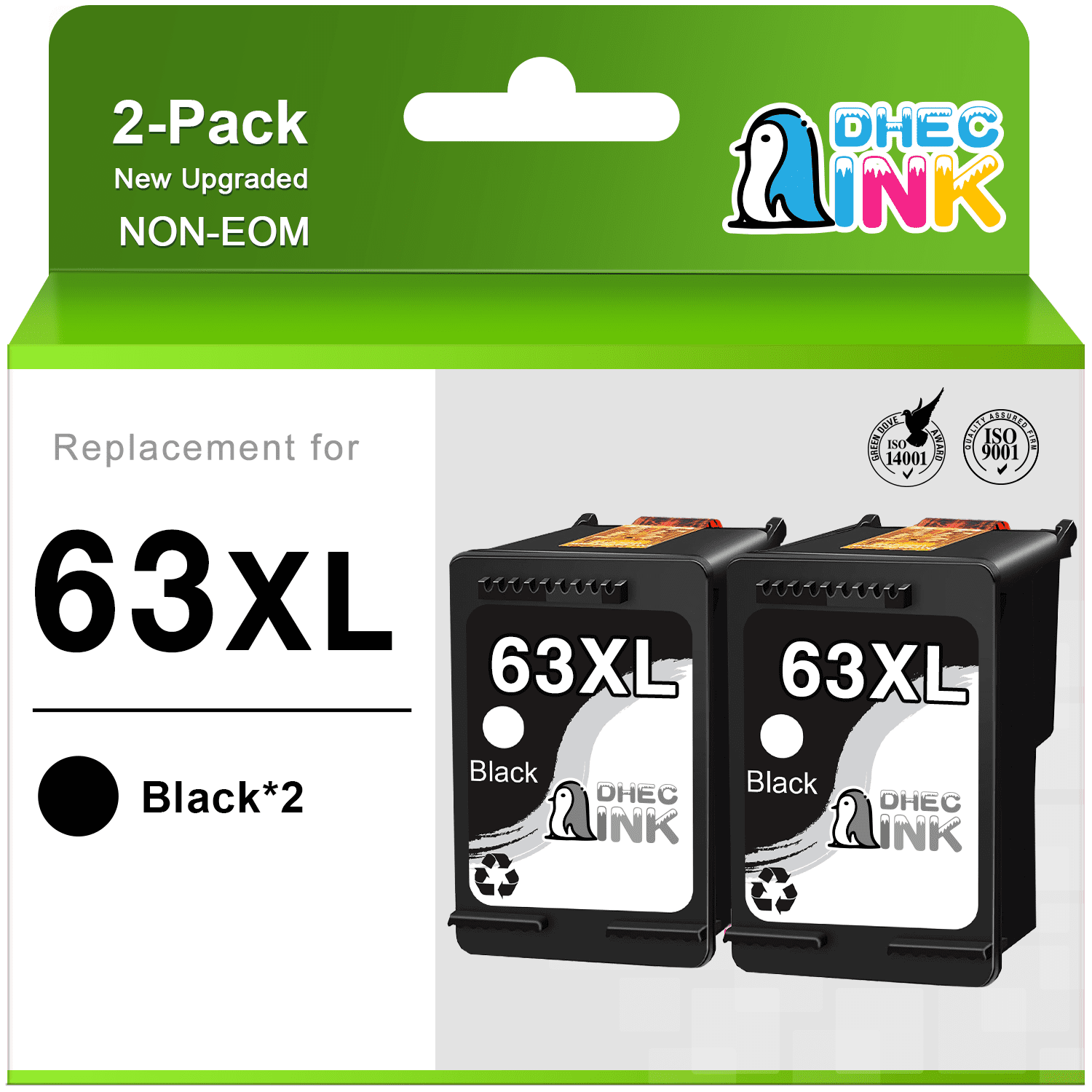 63XL 63 Black Ink Cartridge for HP Ink 63 XL 63XL Black for HP ...