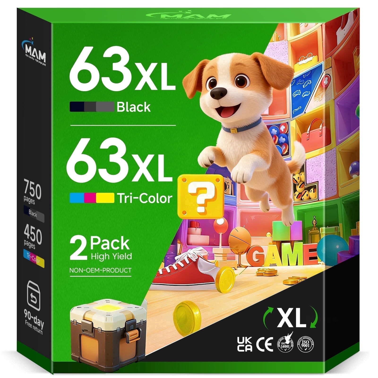 63XL 63 Ink Compatible for HP 63 Ink Cartridge Combo Pack for HP Ink 63 ...