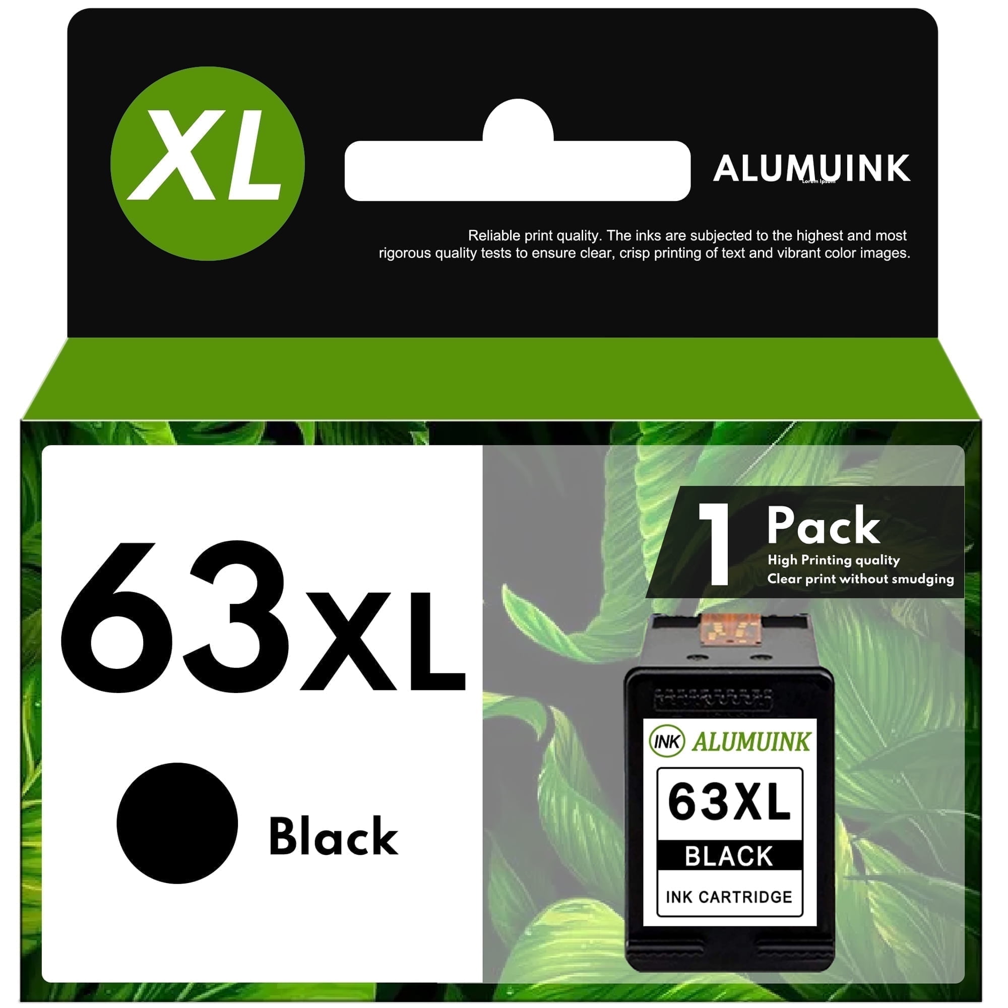 HP 63XL Black Ink Cartridge Replacement for Deskjet, Envy 4520 ...