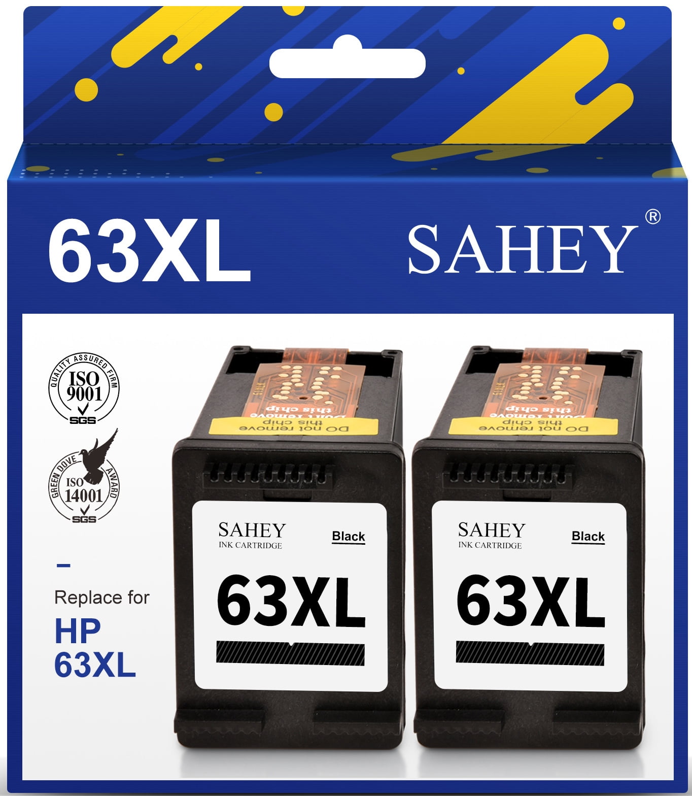 63XL Ink Cartridge Black for HP 63 XL Ink for HP Envy 4520 Officejet ...
