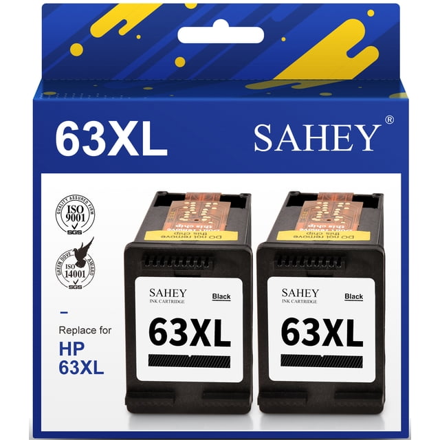 63XL Ink Cartridge Black for HP 63 XL Ink for HP Envy 4520 Officejet ...