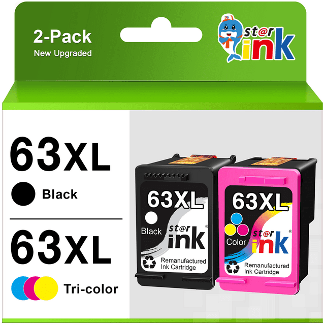 63XL Ink Cartridge for HP Printer Ink 63 XL 63XL Ink Cartridge Black ...