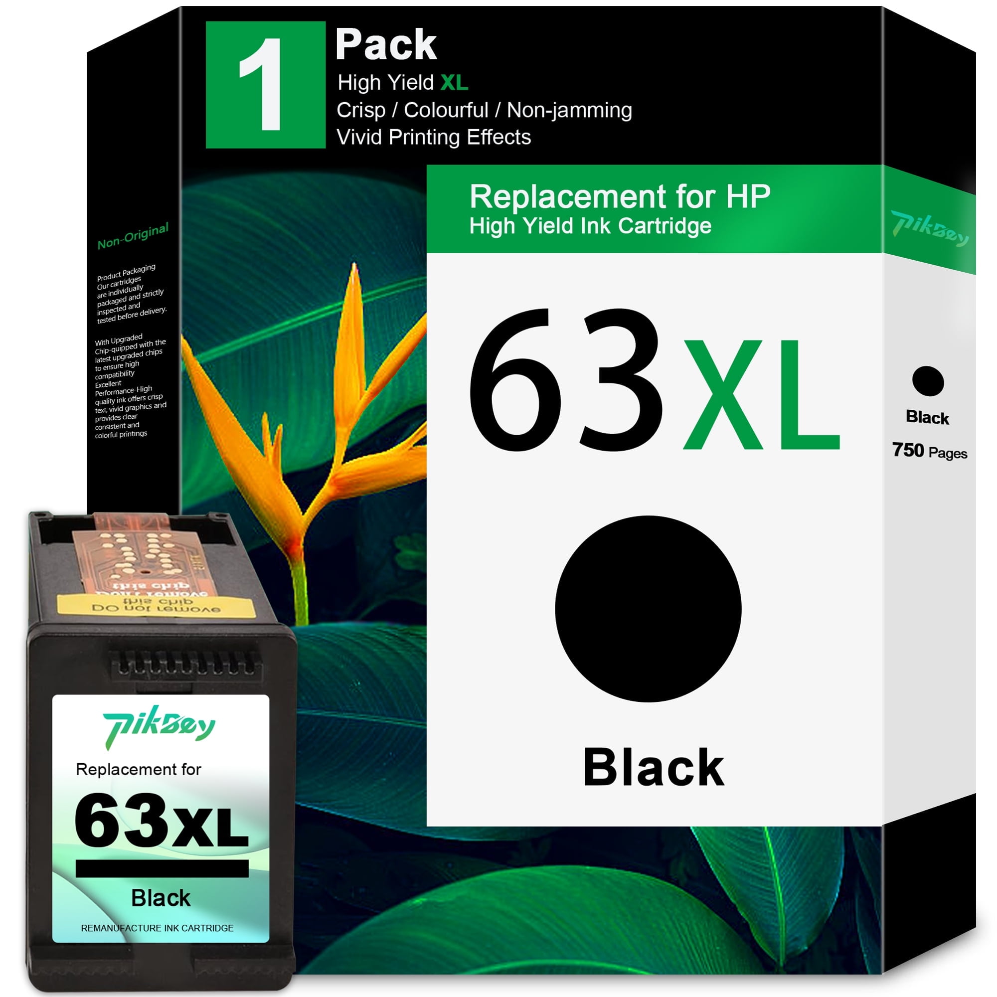 63XL Ink Cartridges Compatible for HP 63XL Ink Cartridge for DeskJet ...