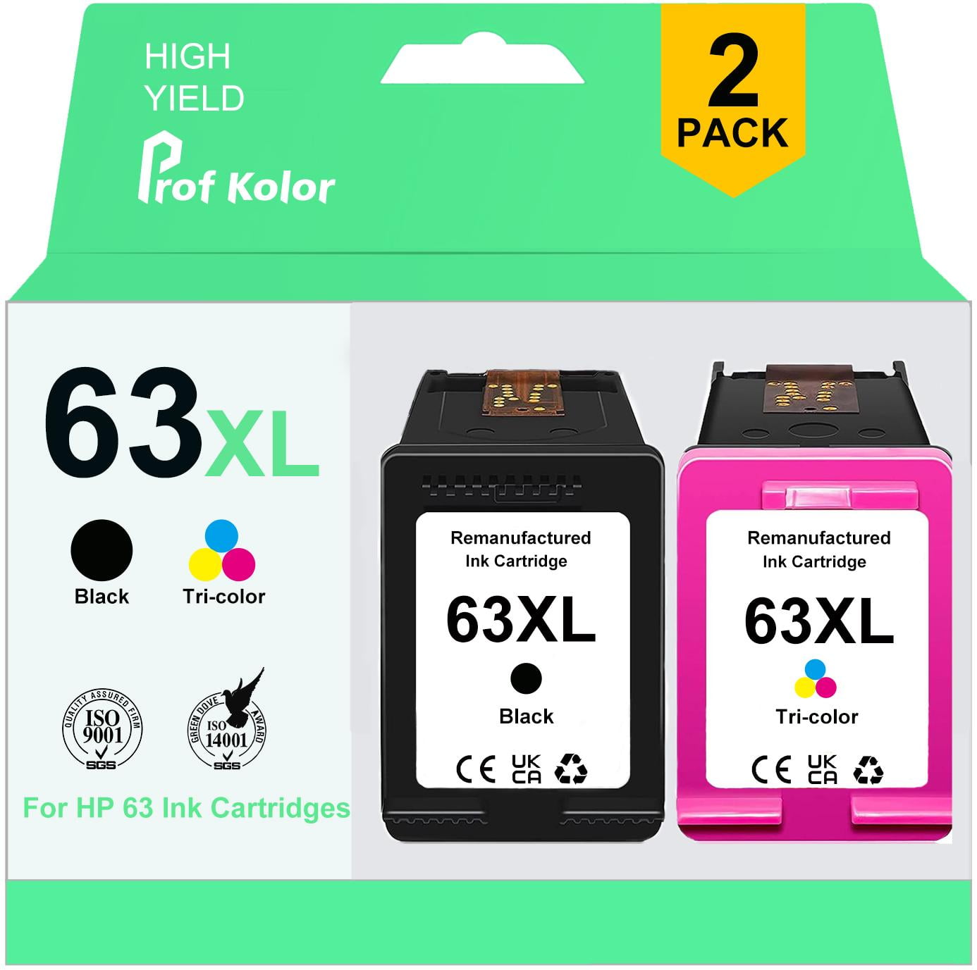 63XL Ink Cartridges for HP 63XL Ink Cartridges for HP DeskJet 1112 2130 ...