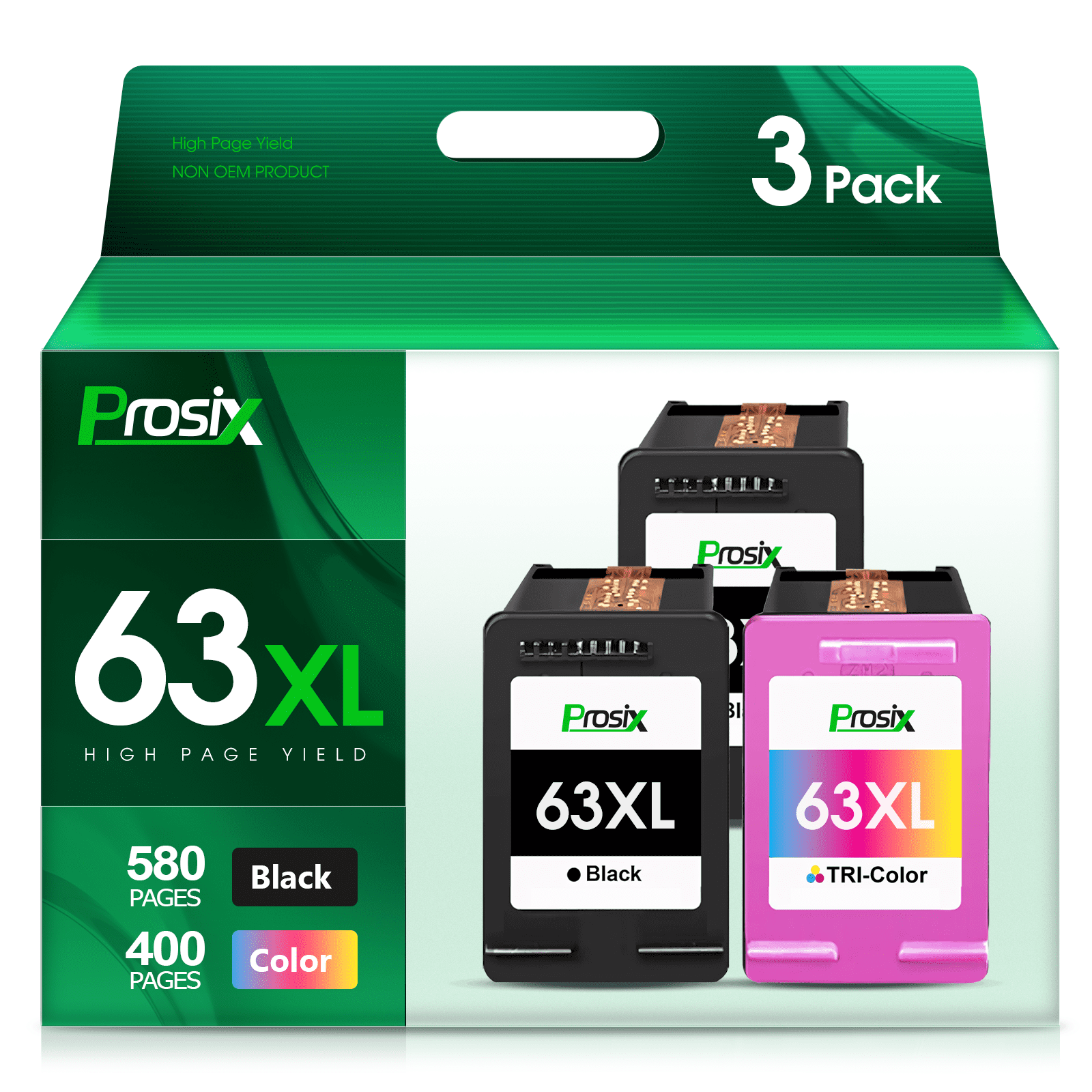 63XL ink cartridges for HP 63 63XL ink cartridge for HP OfficeJet 3830 ...