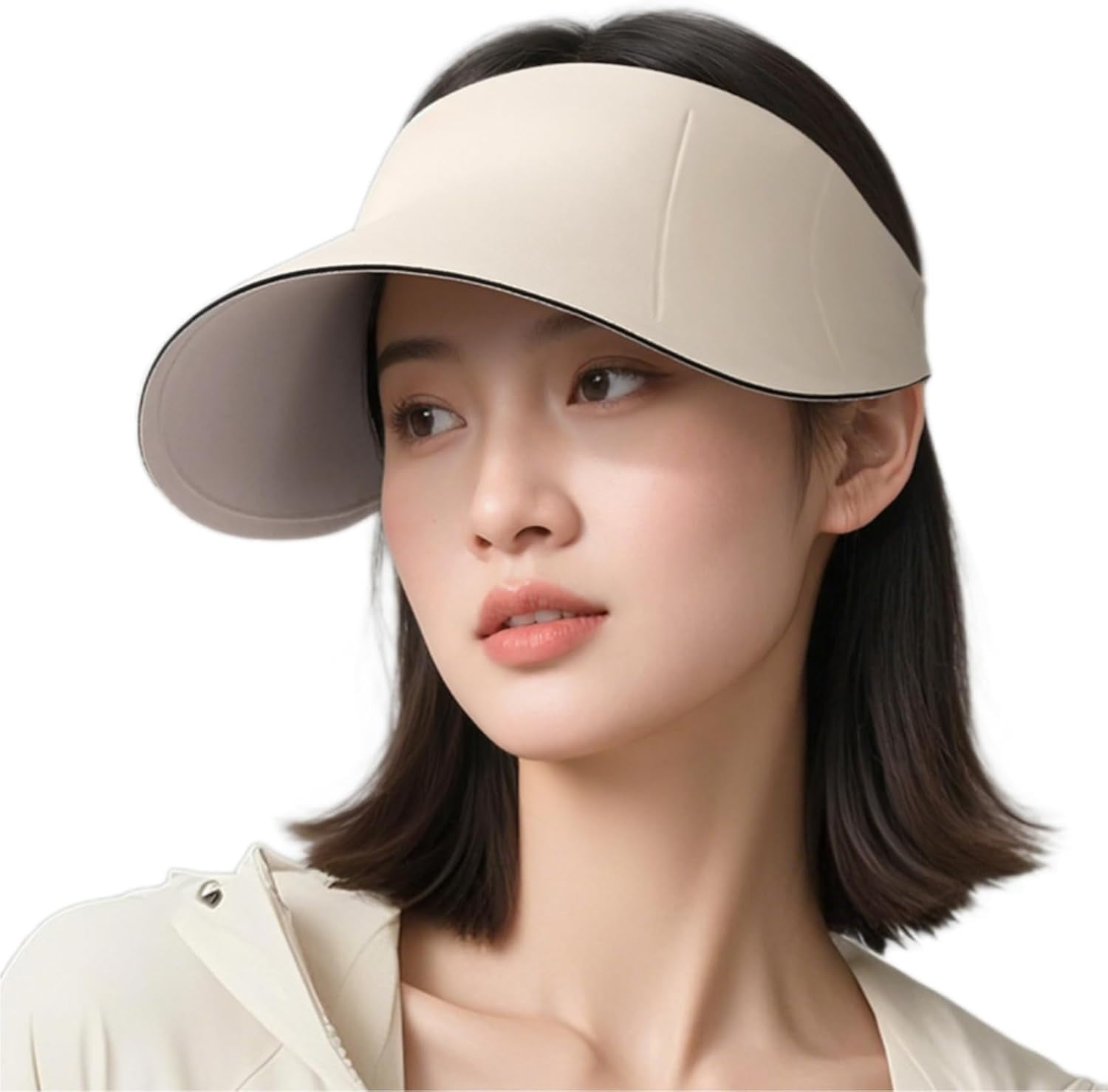 63g ONLY Ultra-Lightweight Foldable Sun Visor Hat, Two Sides Wearing ...