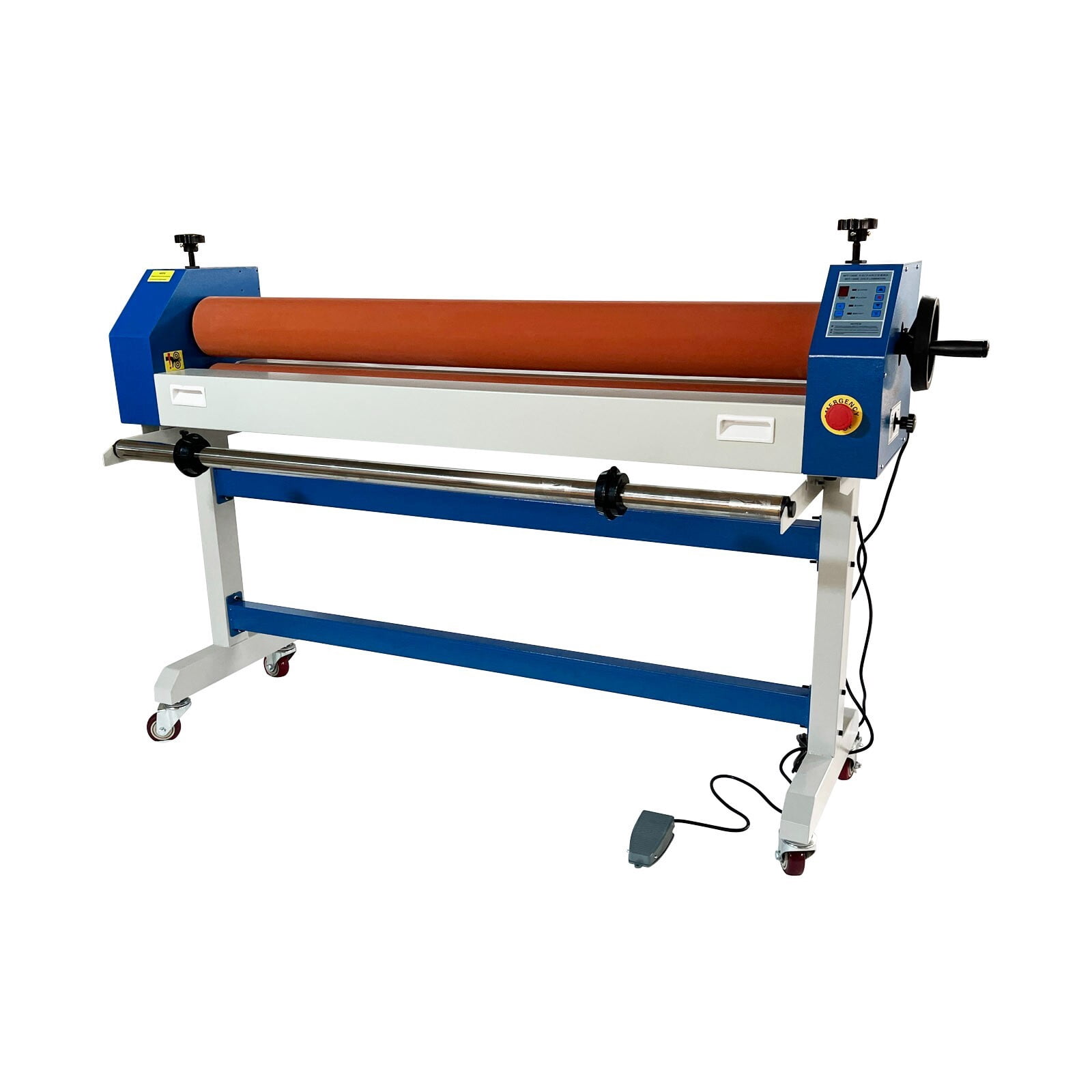 63in Electric Manual Cold Laminating Machine Rubber Roller Cold ...