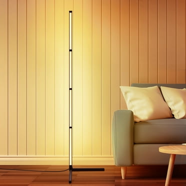 Indoor Brightech Teardrop Tall LED Floor Lamp, Living Room Light Pole ...