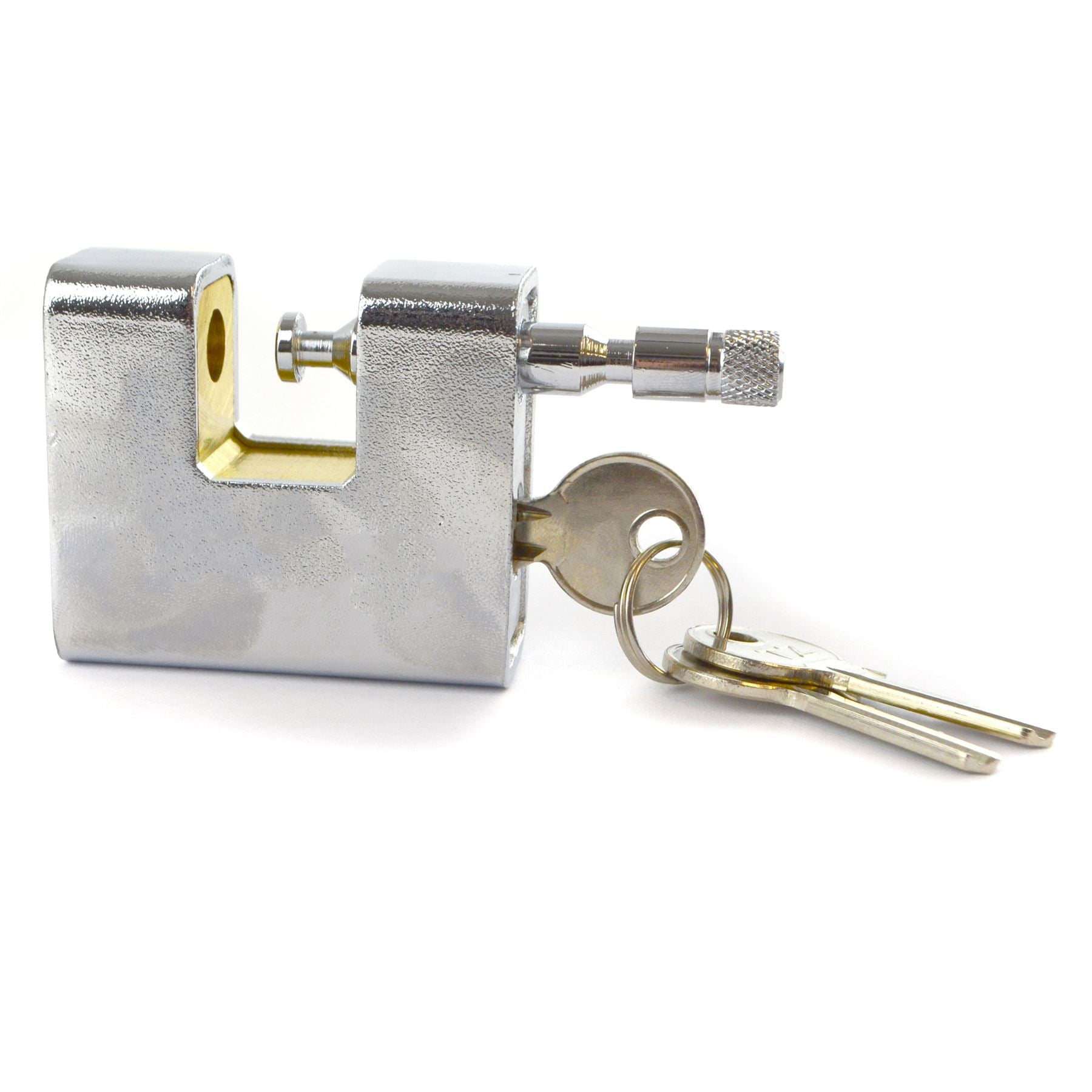 63mm Armoured Container Padlock Shutter Lock Security Solid Shed 3 Keys ...