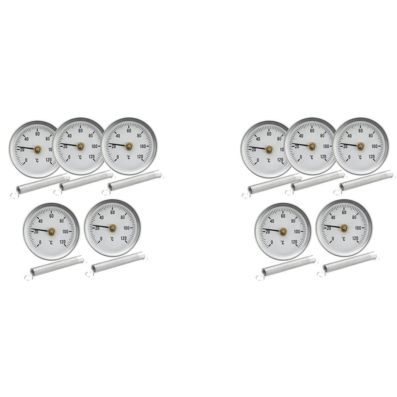 63mm Pipe Clip-on Dial Thermometer Temperature Round Plate Gauge with ...