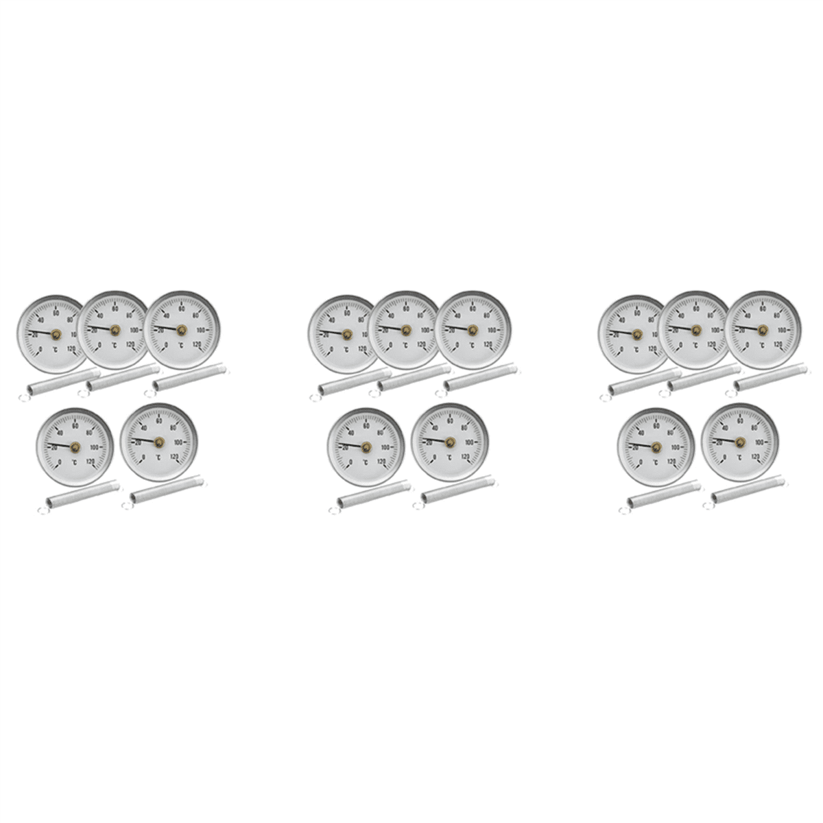 63mm Pipe Clip-on Dial Thermometer Temperature Round Plate Gauge with ...