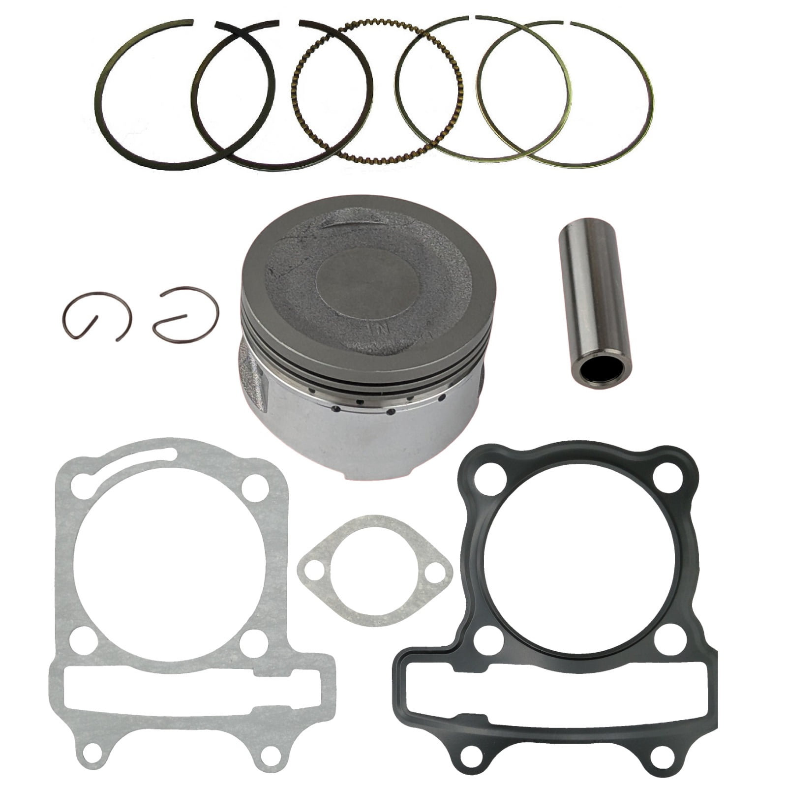 63mm Piston Ring with Cylinder Gasket Rebuild Kit for 200cc GY6B Engine ...