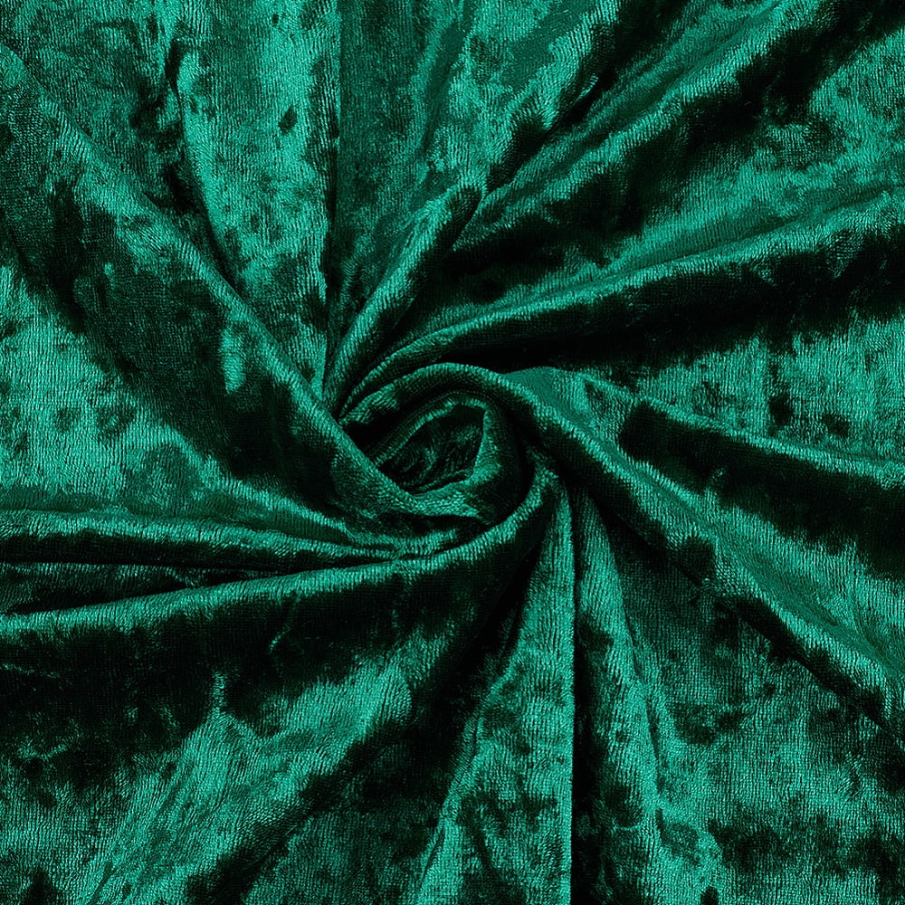 63x39inch Green Crushed Velvet Fabric Soft Velvety Fabric Wrinkle ...