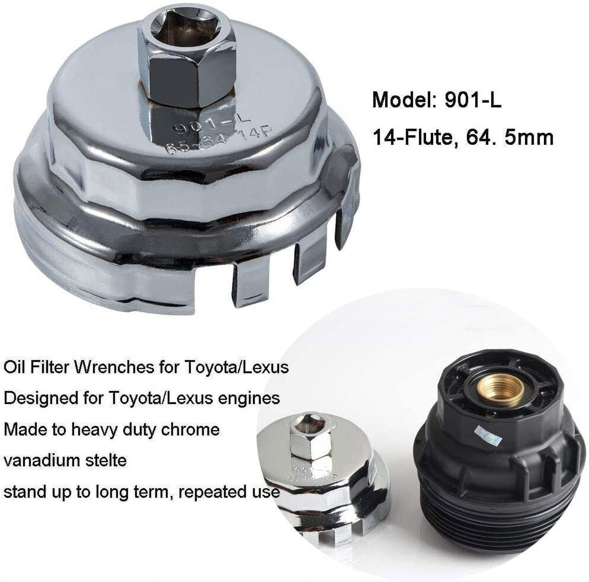 64.5mm Oil Filter Wrench Tool for Sequoia,Sienna,Tundra,Venza,FJ,Lexus ...