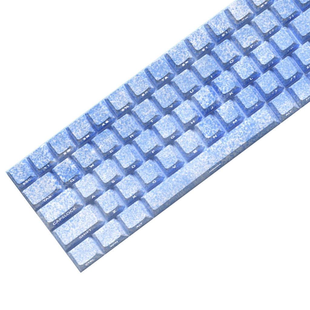 64/74Key Keycaps Customs Ice Blue Keycap Set Side Print Backlit Key ...