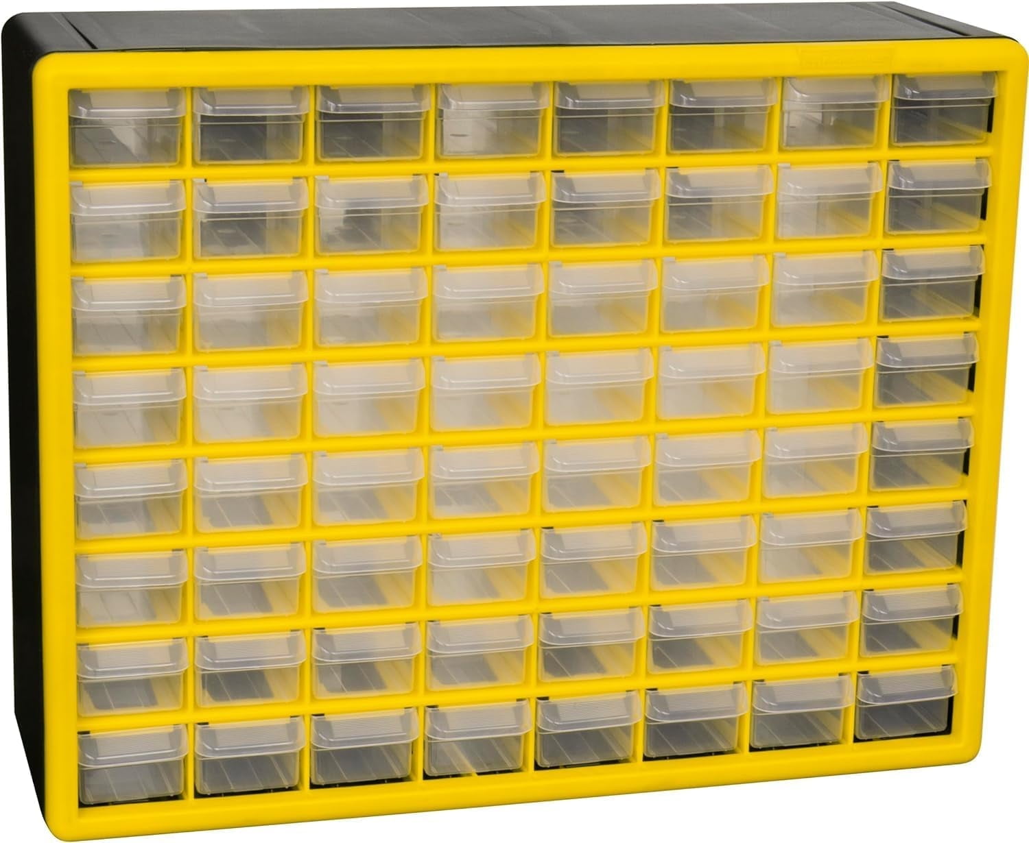 64-Drawer Plastic Drawer Storage Cabinet for Garage Organization, Bead ...