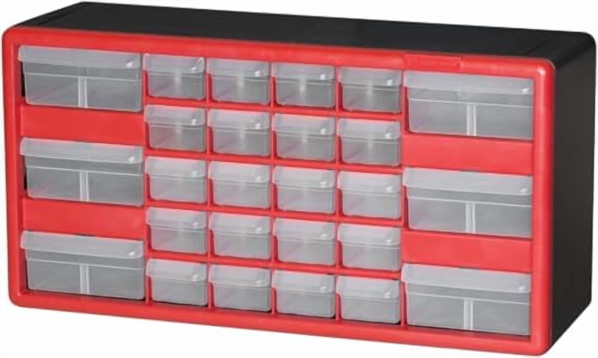 64-Drawer Plastic Drawer Storage Cabinet for Garage Organization, Bead ...