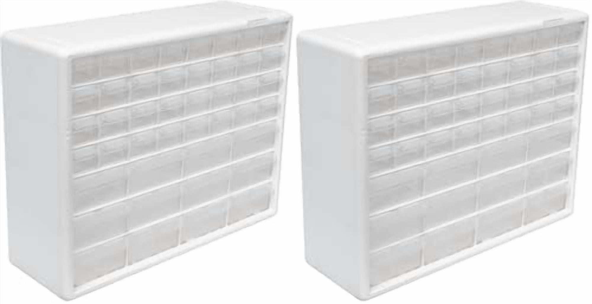 64-Drawer Plastic Drawer Storage Cabinet for Garage Organization, Bead ...