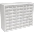 64-Drawer Plastic Drawer Storage Cabinet for Garage Organization, Bead ...