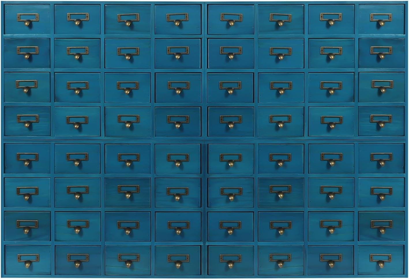 64-Drawer Vintage Wooden Storage Box, Traditional Desktop Apothecary ...
