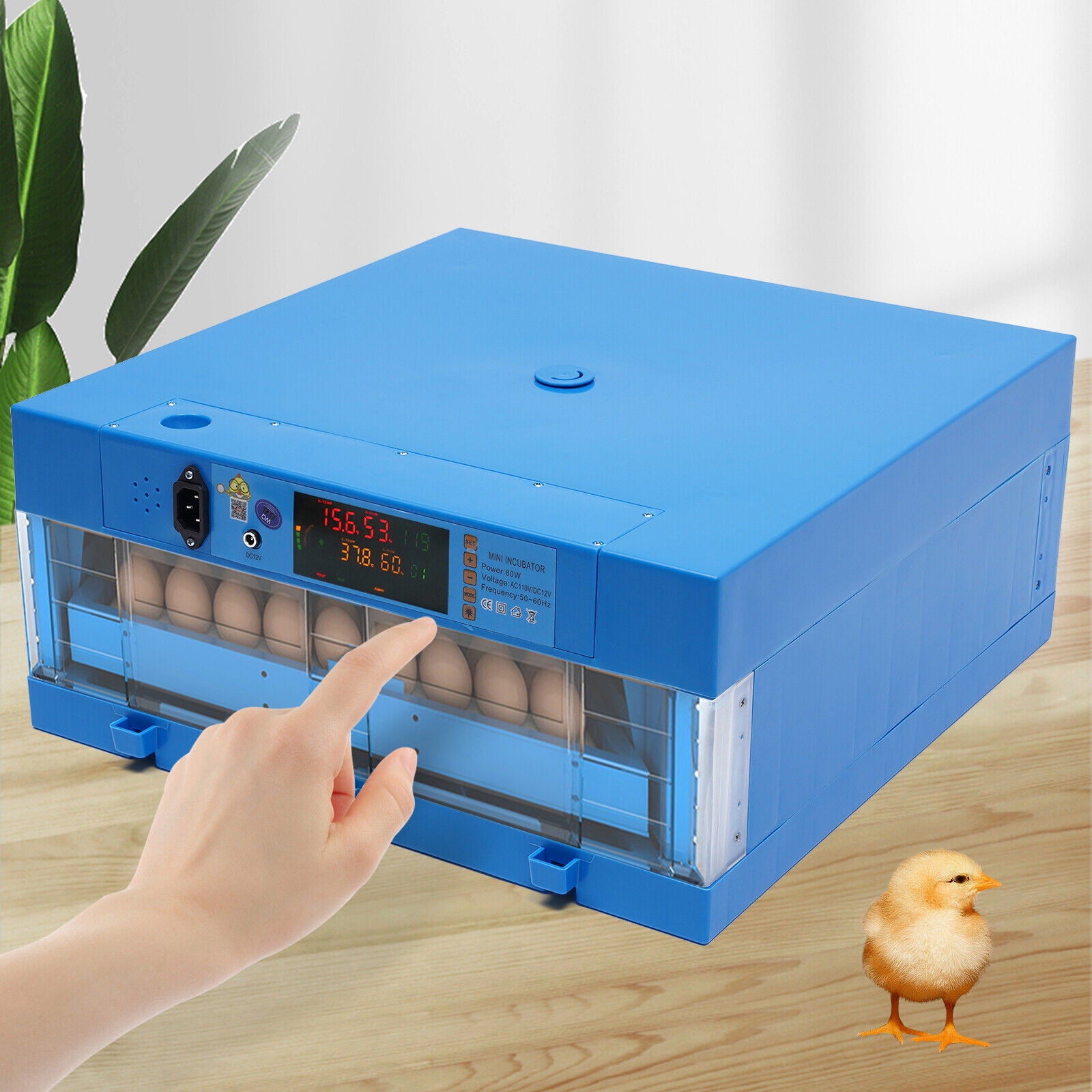 64 Eggs Incubator Automatic Digital Chicken Egg Hatcher Temperature Control - Walmart.com