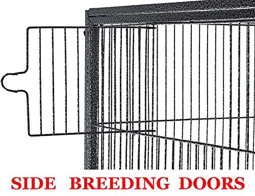 64" Extra Large Wrought Iron Side Nesting Box Doors Flight Breeding ...