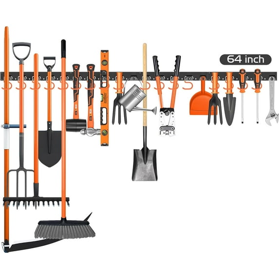 64 Inch Adjustable Storage System, Wall Mount Tool Organizer, Tool ...