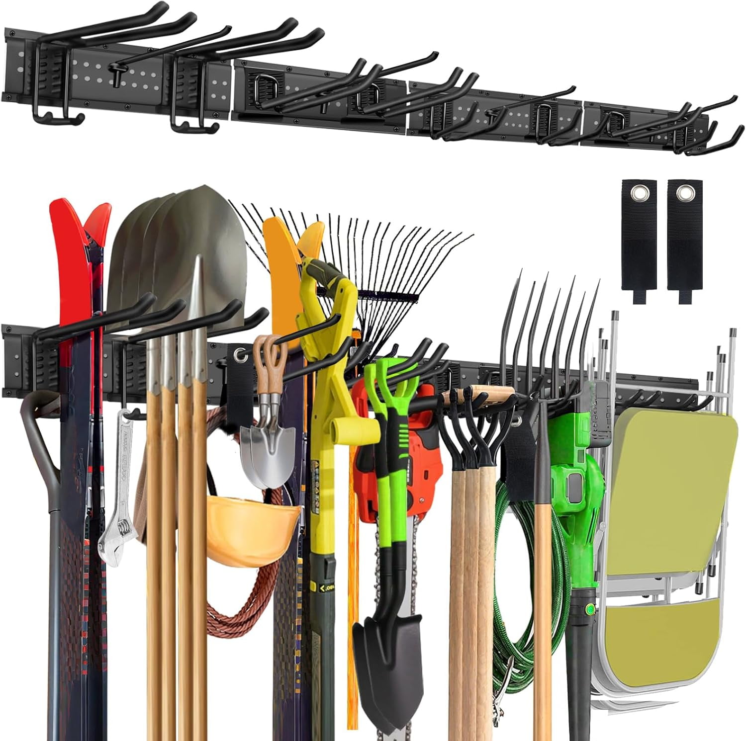 64-Inch Garage Storage Tool Organizer Wall Mount, Heavy Duty Garage ...