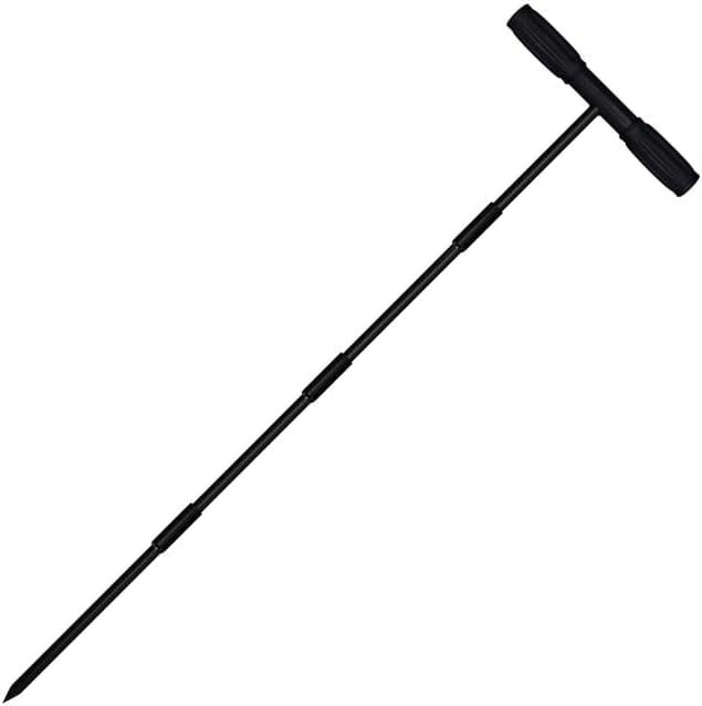 64 Inch Metal Ground Soil Probe Rod - Adjustable Soil Sample Probe - T ...