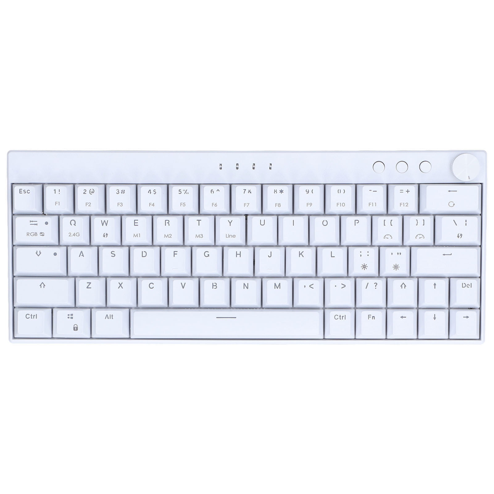 64,Key Mechanical Keyboard: RGB, Wireless/Wired, Ergonomic Design, 4 Switch Options, White ...