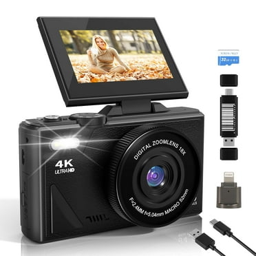 Vivitar 4K Digital Camera, 8x Digital Zoom, 3" LED Display, Bonus Macro ...