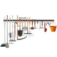 64'' Metal Garden Tool Organizer Hooks,Wall Mount Garage Tool Storage ...