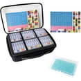 64 PCS Diamond Painting Storage Case, Bead Containers with Lids & Label ...