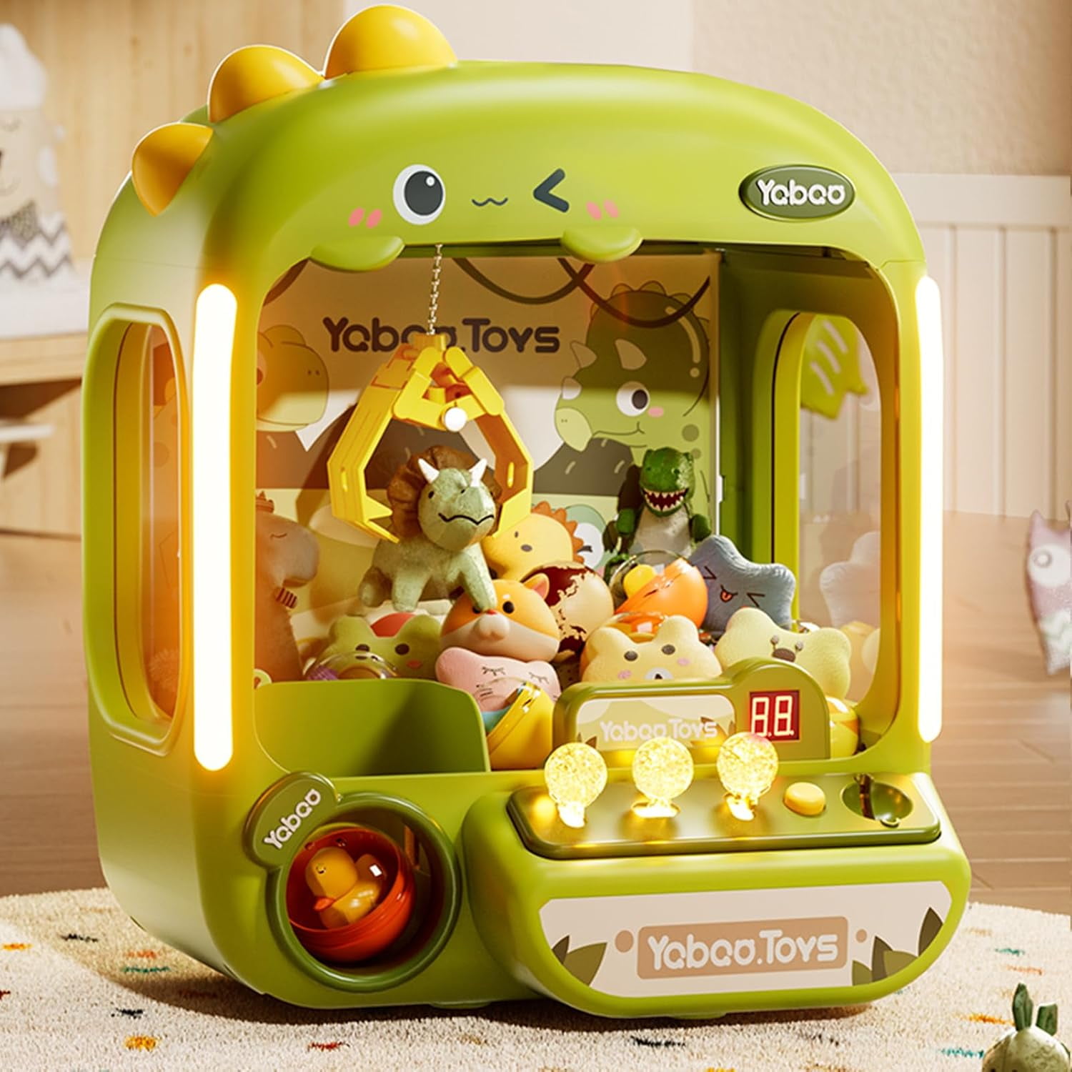 64 PCS Large Claw Machine for Kids Dinosaur,Vending Machine Toys with ...