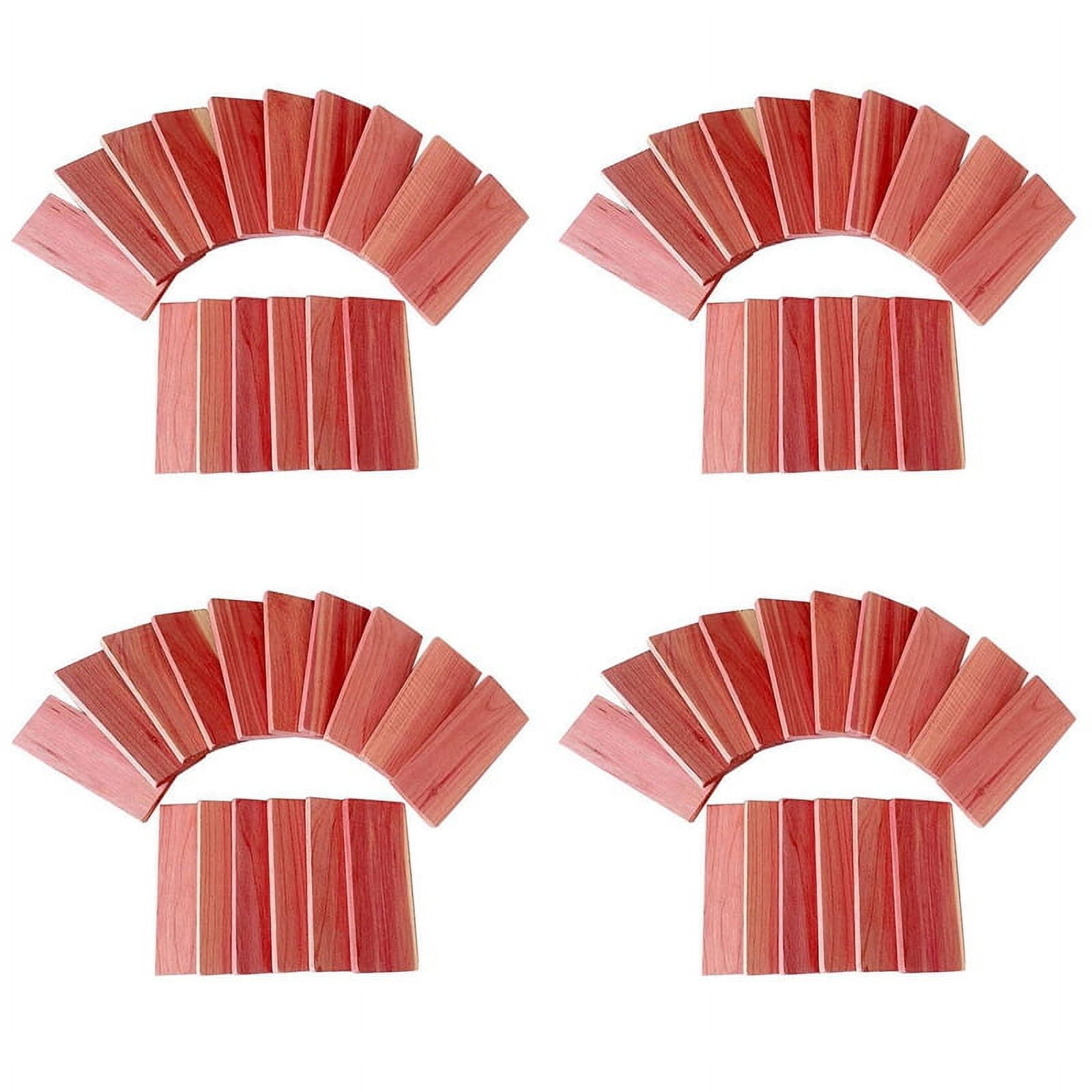 64 Pack Blocks for Closet,Red Blocks for Storage, Aromatic Blocks for ...