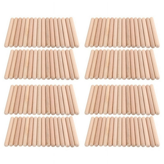 64 Pairs Classical Wood Claves Musical Percussion Instrument Natural ...