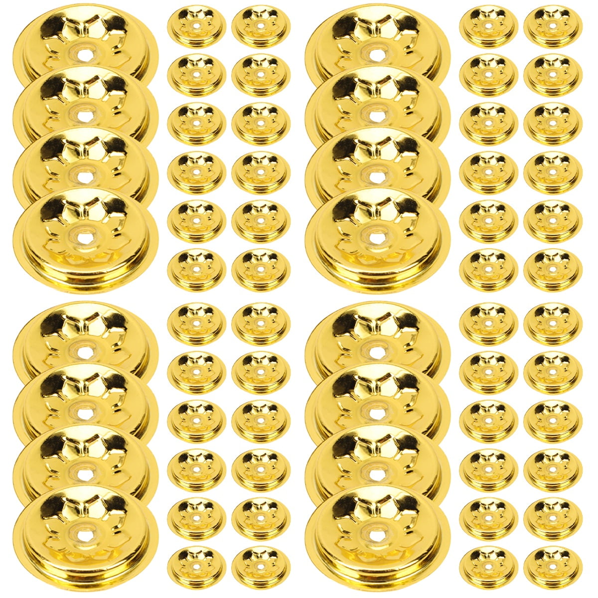 64 Pcs Floating Wicks Holder Butter Lamp Wick Holder Buddha Light Stand ...