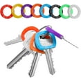 64 Pcs Key Covers Caps Key Caps Covers Tags Set Flexible Key Covers Coloured Key Identifiers