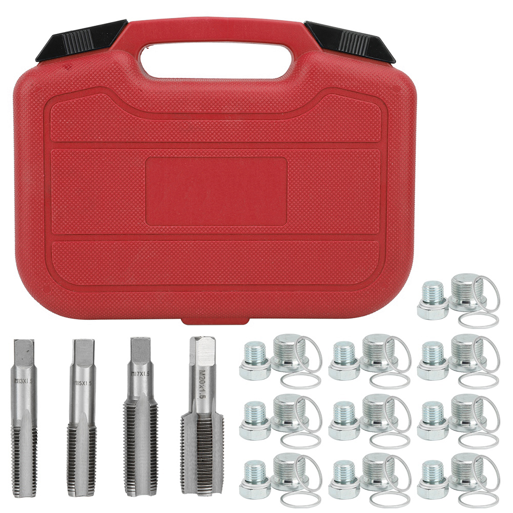 64-Piece Aluminum Sump Oil Pan Thread Repair Kit for Gearbox Drain Plug ...