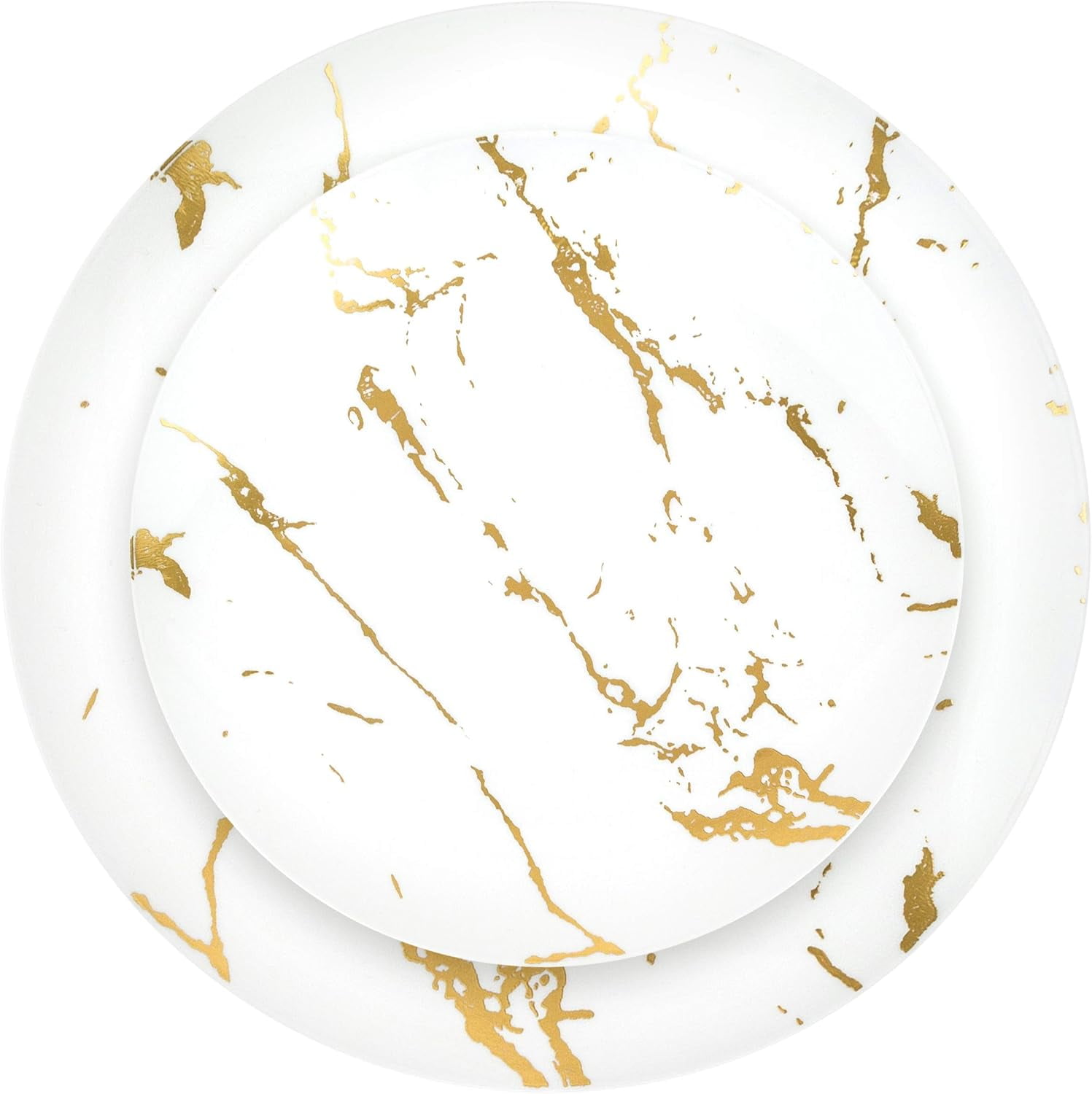 64 Piece Combo Plates Set includes 32 7'' inch Plates & 32 10'' inch ...