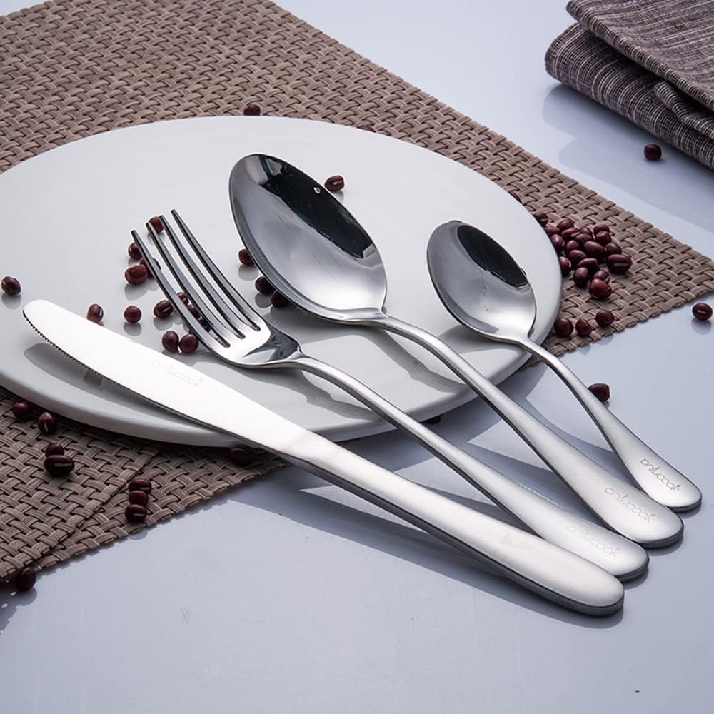 64 Piece Silverware Cutlery Set for 16 Premium Stainless Steel Flatware ...