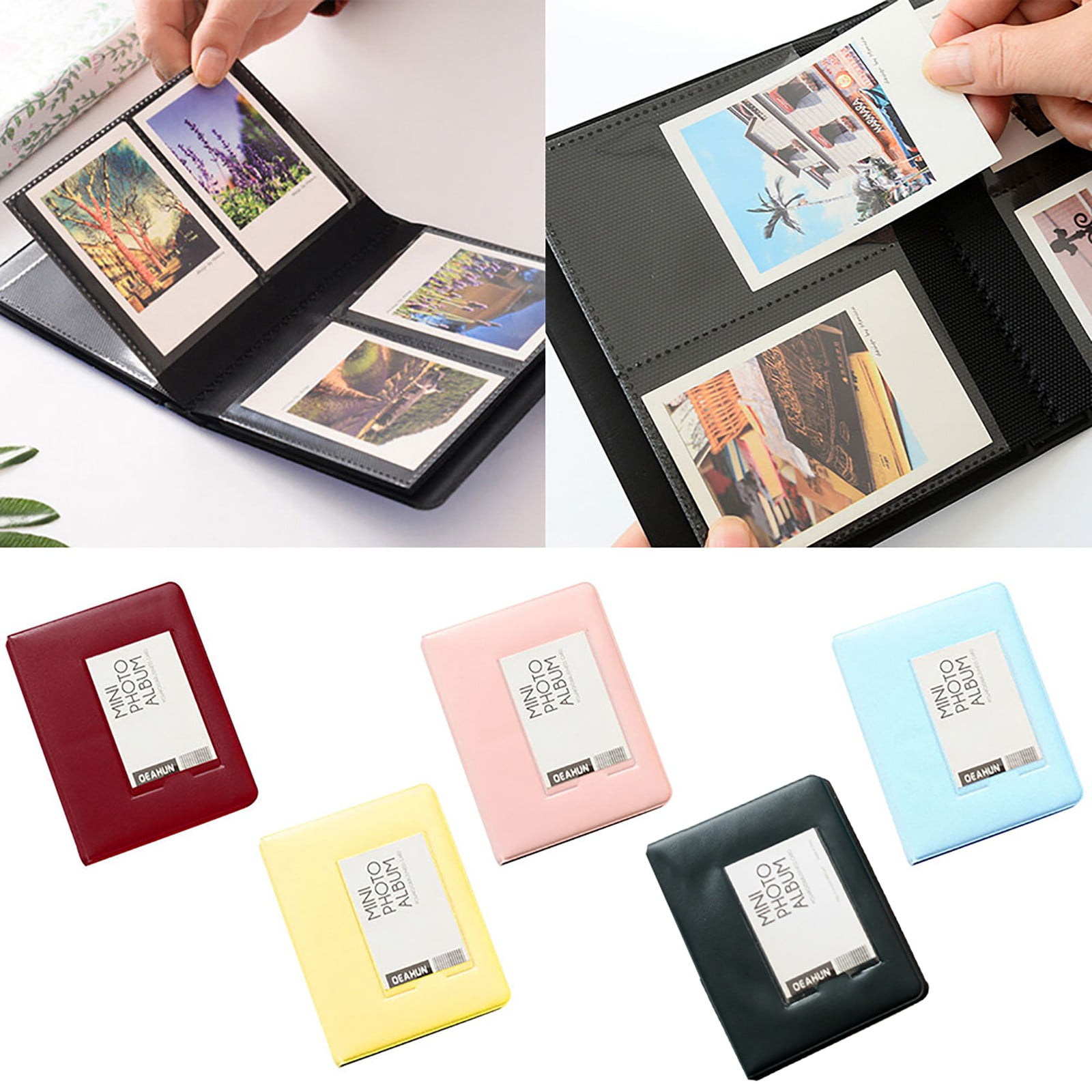 64 Pocket Photo Album for Mini Instant Cameras Holds 2x3" Photos from ...