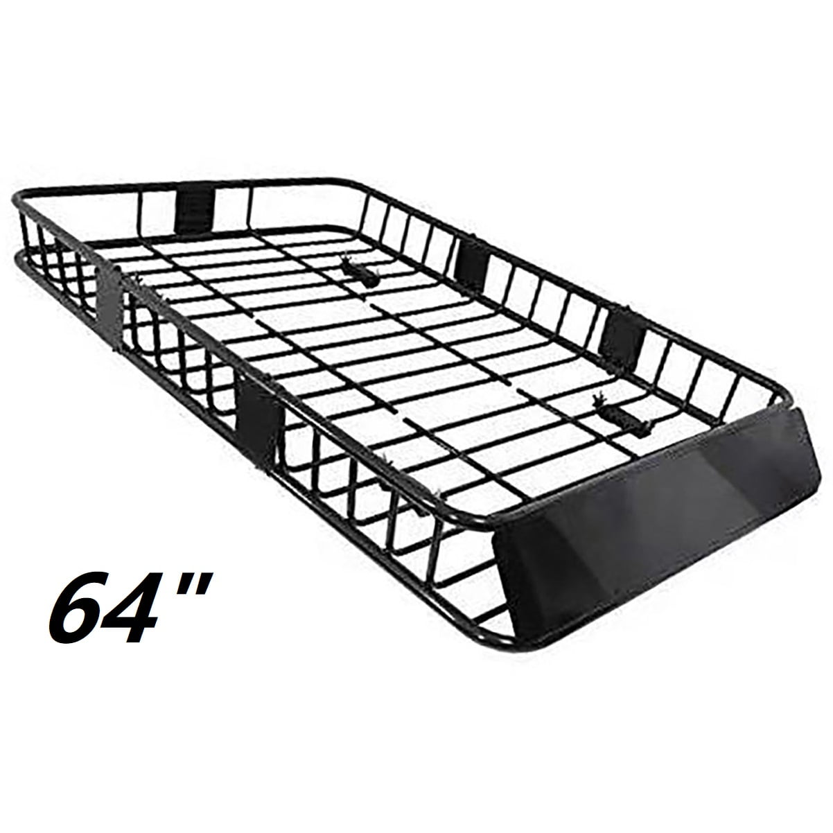 64" Roof Luggage Rack, Cargo Carrier Basket for Car Top, 3-Section ...