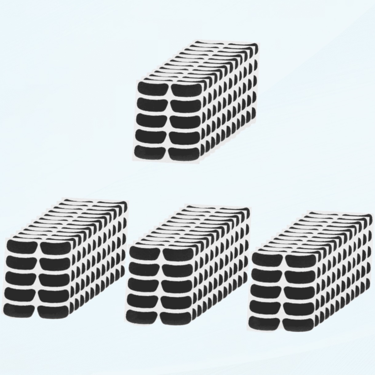 64 Sheets Eye Stickers Black Stickers Eyeblack Baseball Lettering ...