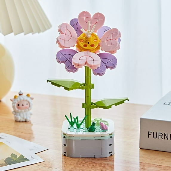 64 Styles Rose Flower Building Block Flower Eternal Bouquet Prickly ...