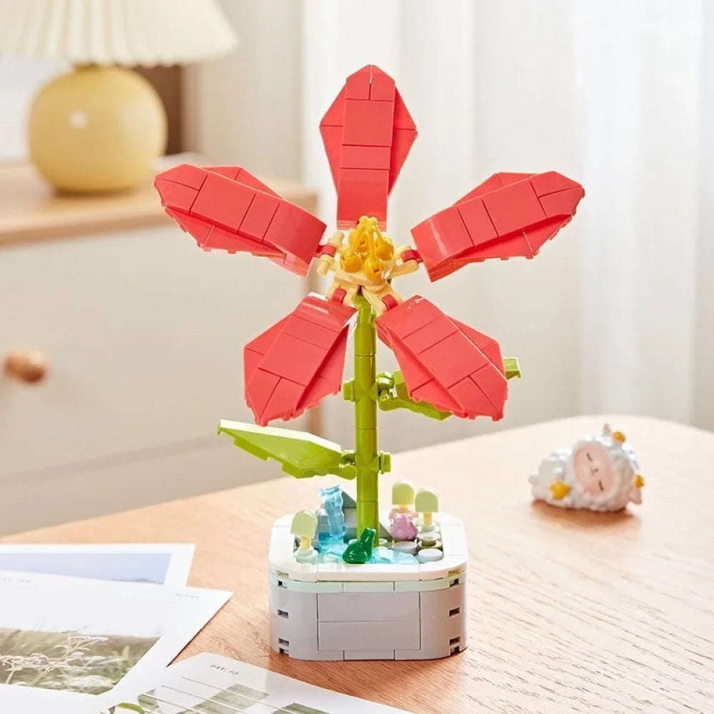 64 Styles Rose Flower Building Block Flower Eternal Bouquet Prickly ...