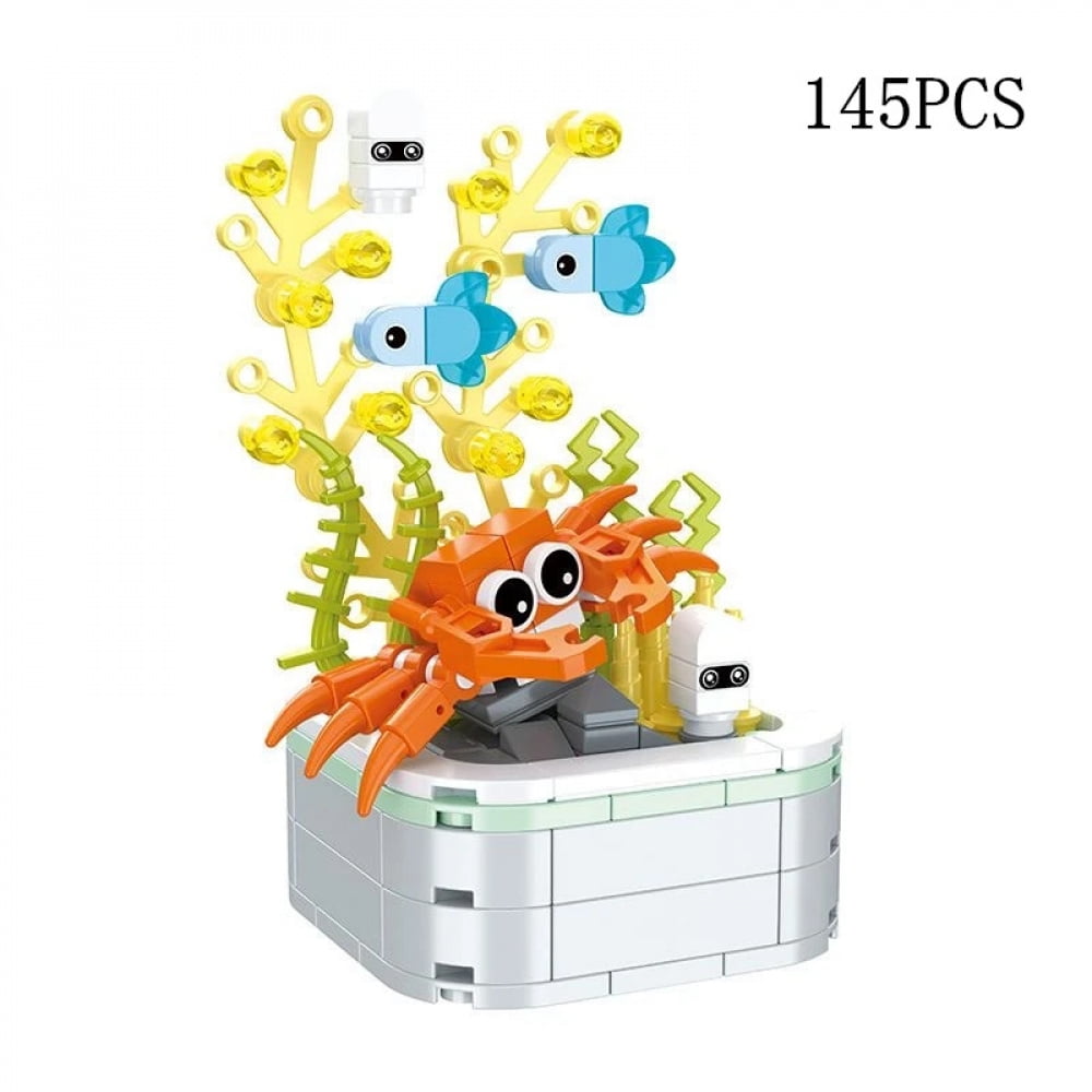 64 Styles Rose Flower Building Block Flower Eternal Bouquet Prickly ...
